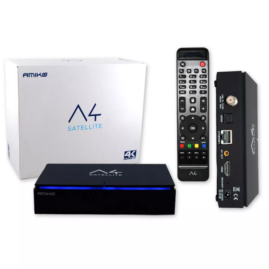 Sat Receiver 4K LAN AMIKO A4 Android 4K Receiver