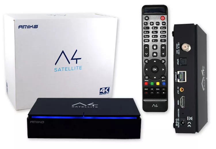 Sat Receiver 4K LAN AMIKO A4 Android 4K Receiver